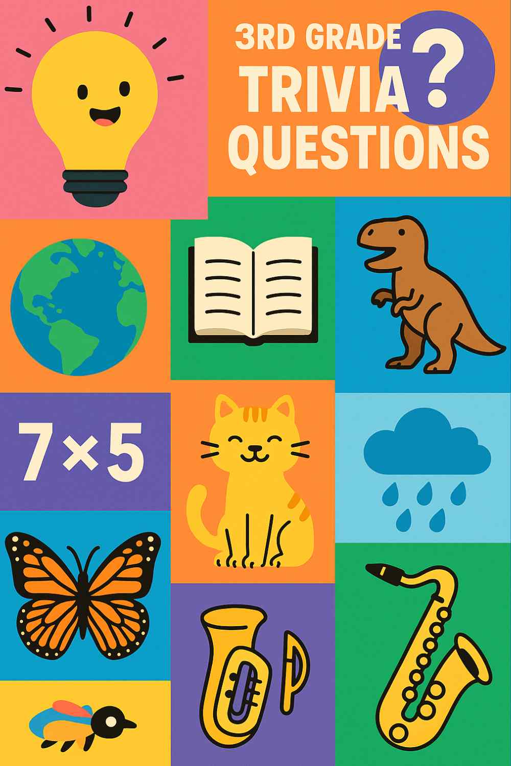 225 3rd Grade Trivia Questions with Answers