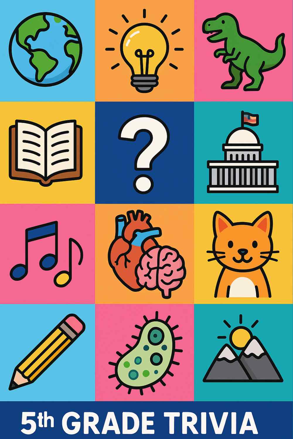 225 5th Grade Trivia Questions With Answers