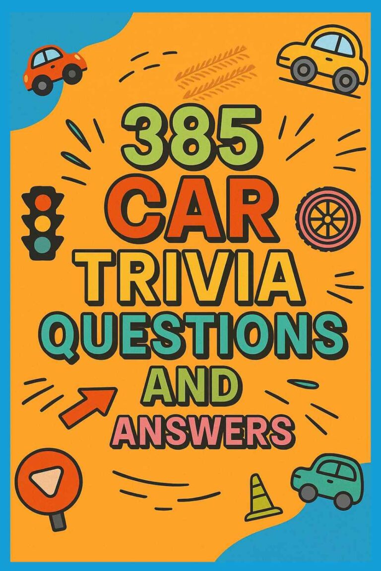 385 Car Trivia Questions with Answers For Gearheads!