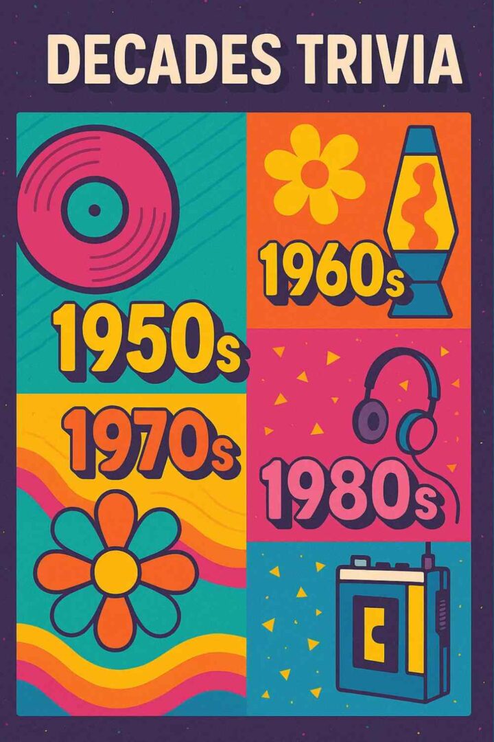 225 Decades Trivia Questions & Answers That Will Leave You Stumped!